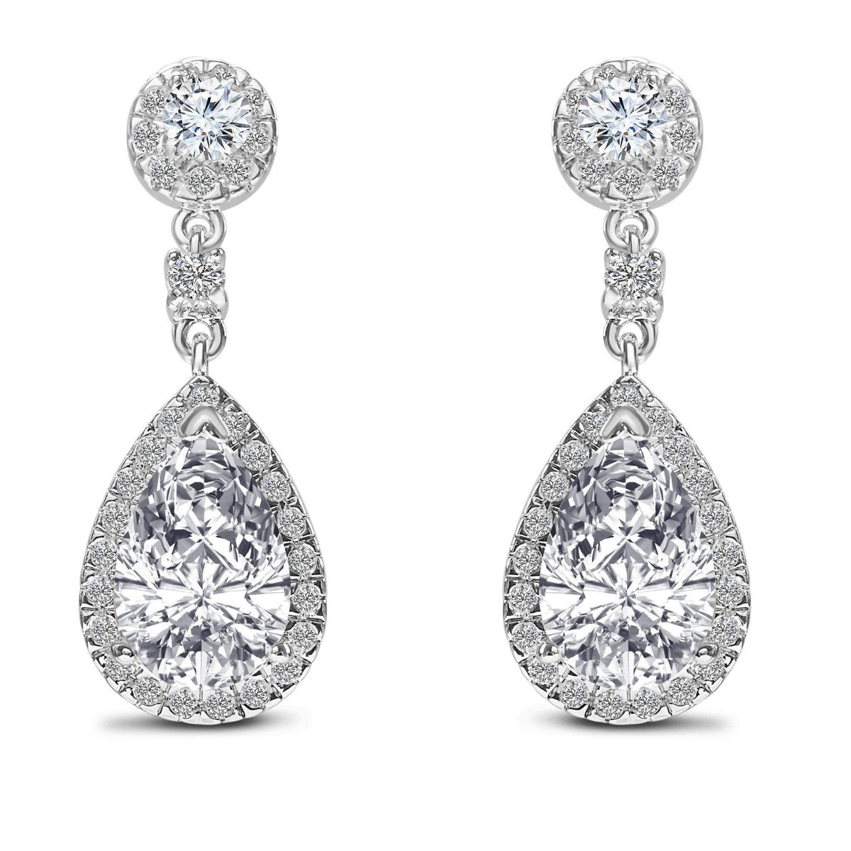Diana Simulated Diamond Earrings